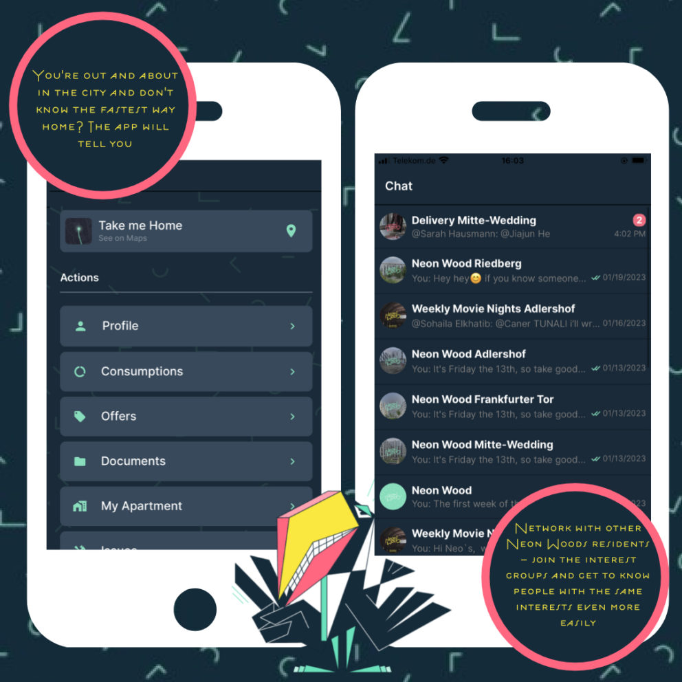 Neon Wood App Our App for an even more convenient life